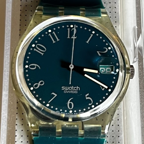 Swatch | Accessories | Swatch Watch With Green Band And Green Face New ...